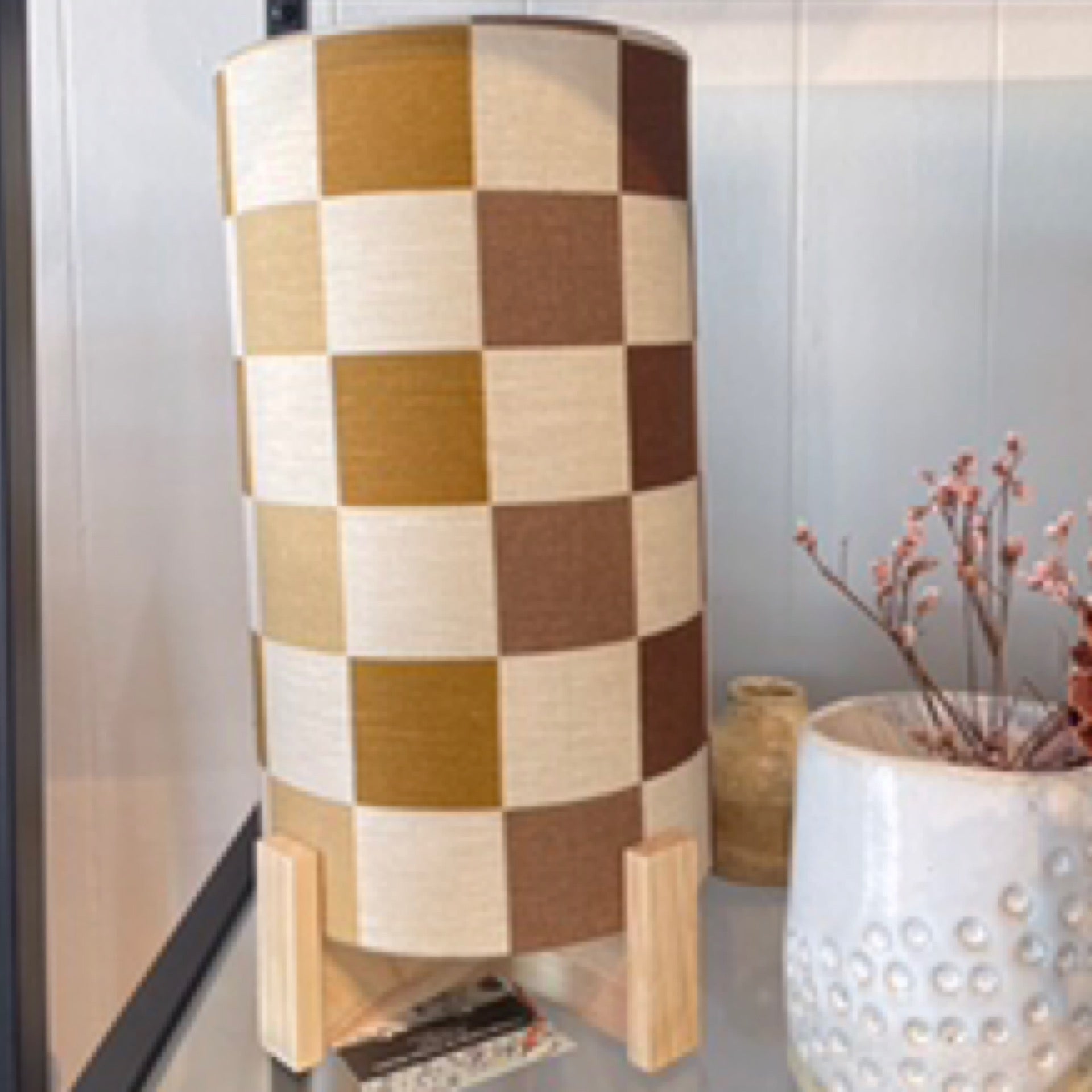 CHECKER LAMP | Miss Jane Designs